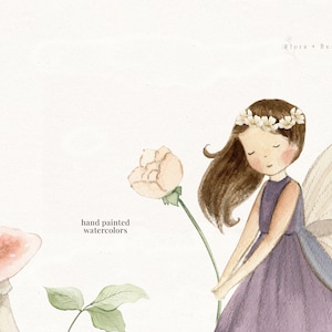 Spring Fairies Watercolor Clipart, Fairy Garden, Flower Fairies - Etsy