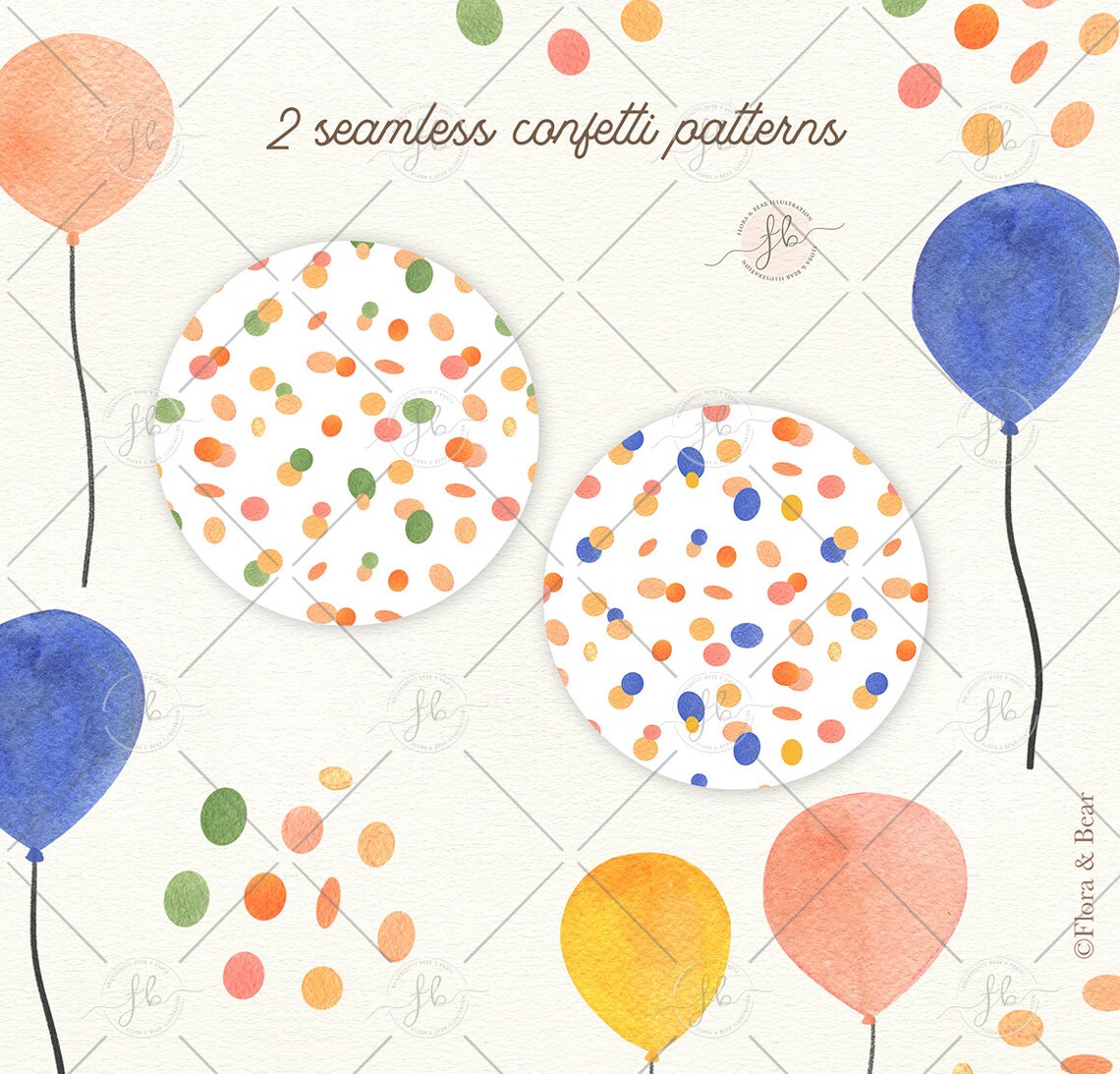 Birthday Party Watercolor Clipart Boy Girl Woodland Animals | Etsy