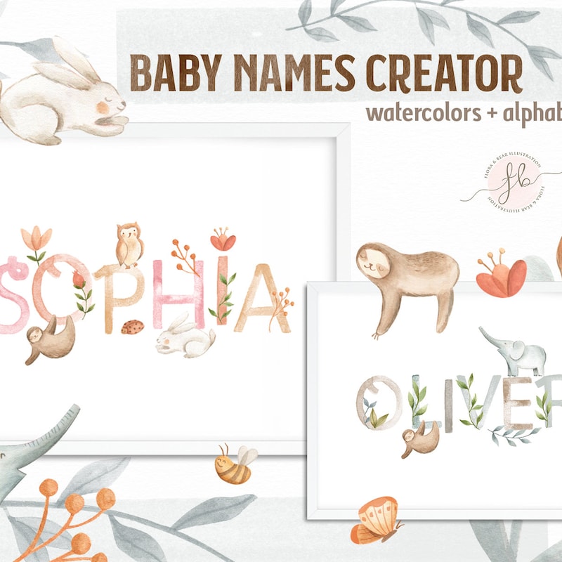 Alphabet Name Art - Etsy
