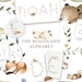 The Woodland Alphabet Watercolor Set - Etsy