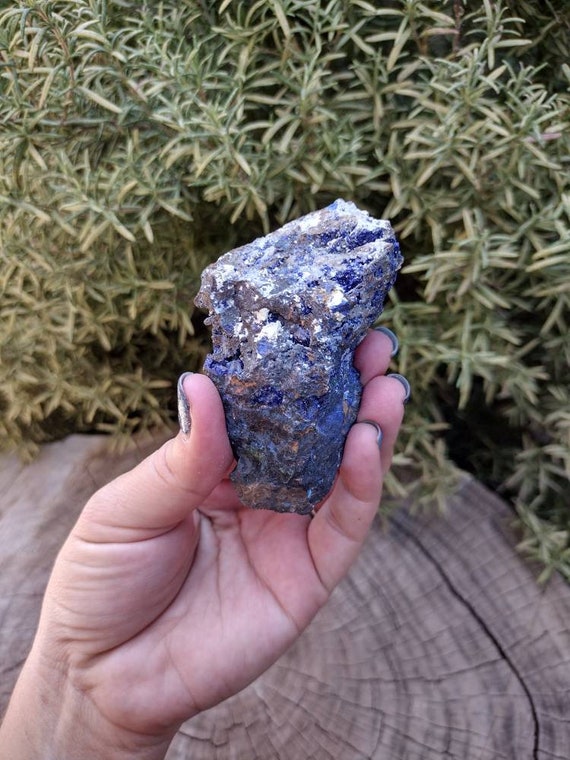 3 Oz Blue Azurite Crystals With Copper From Bisbee Az. | Etsy