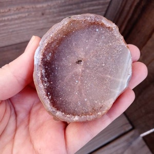 3.96 Oz. Geode Cut in Half. Geode Pair. Polished Geode With Quartz ...