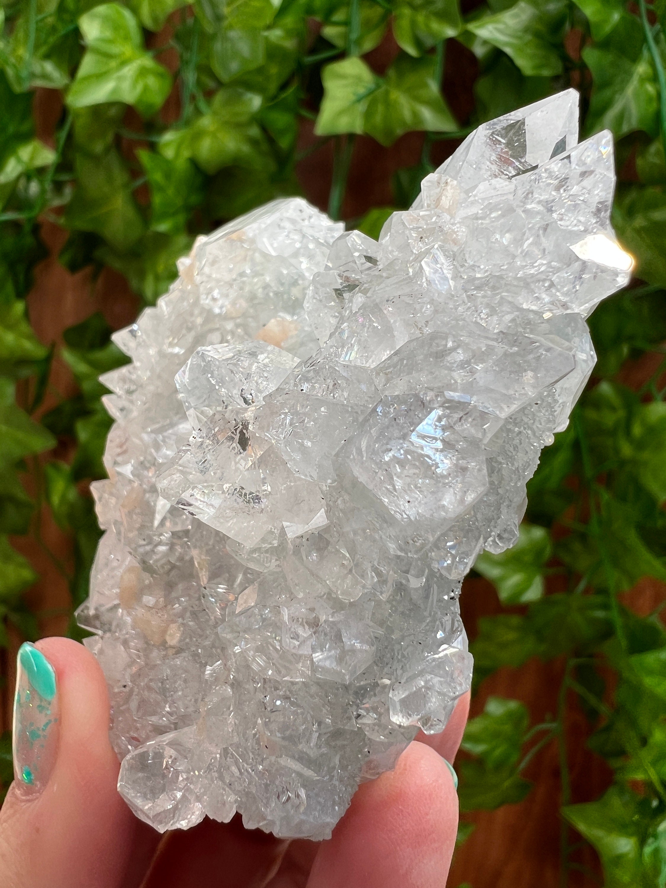 5.33 Oz. AA Grade Apophyllite Clear Crystal Cluster Stalactite From ...