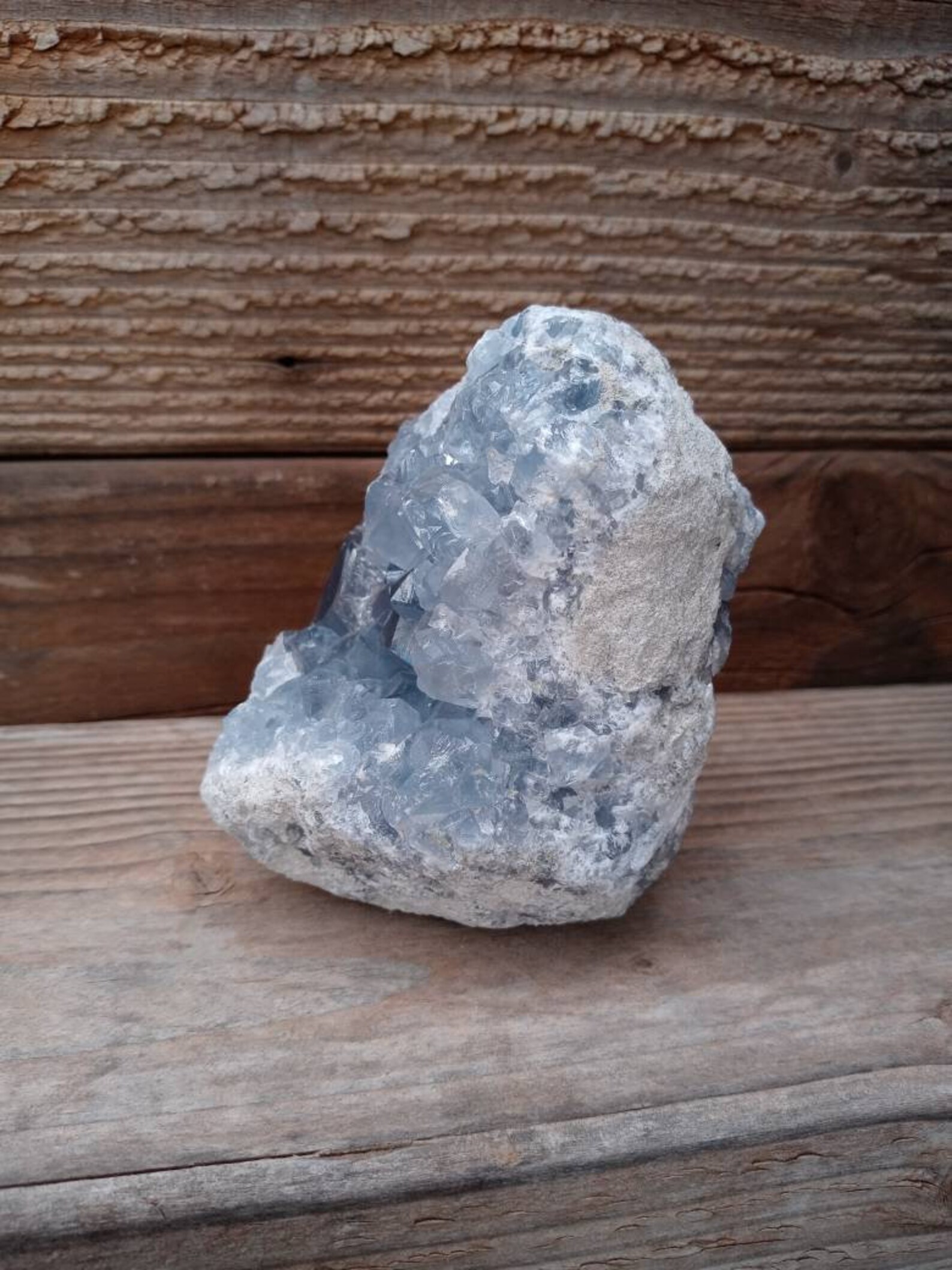 1.91 Lb Large Blue Celestite Geode Crystal Specimen. - Etsy