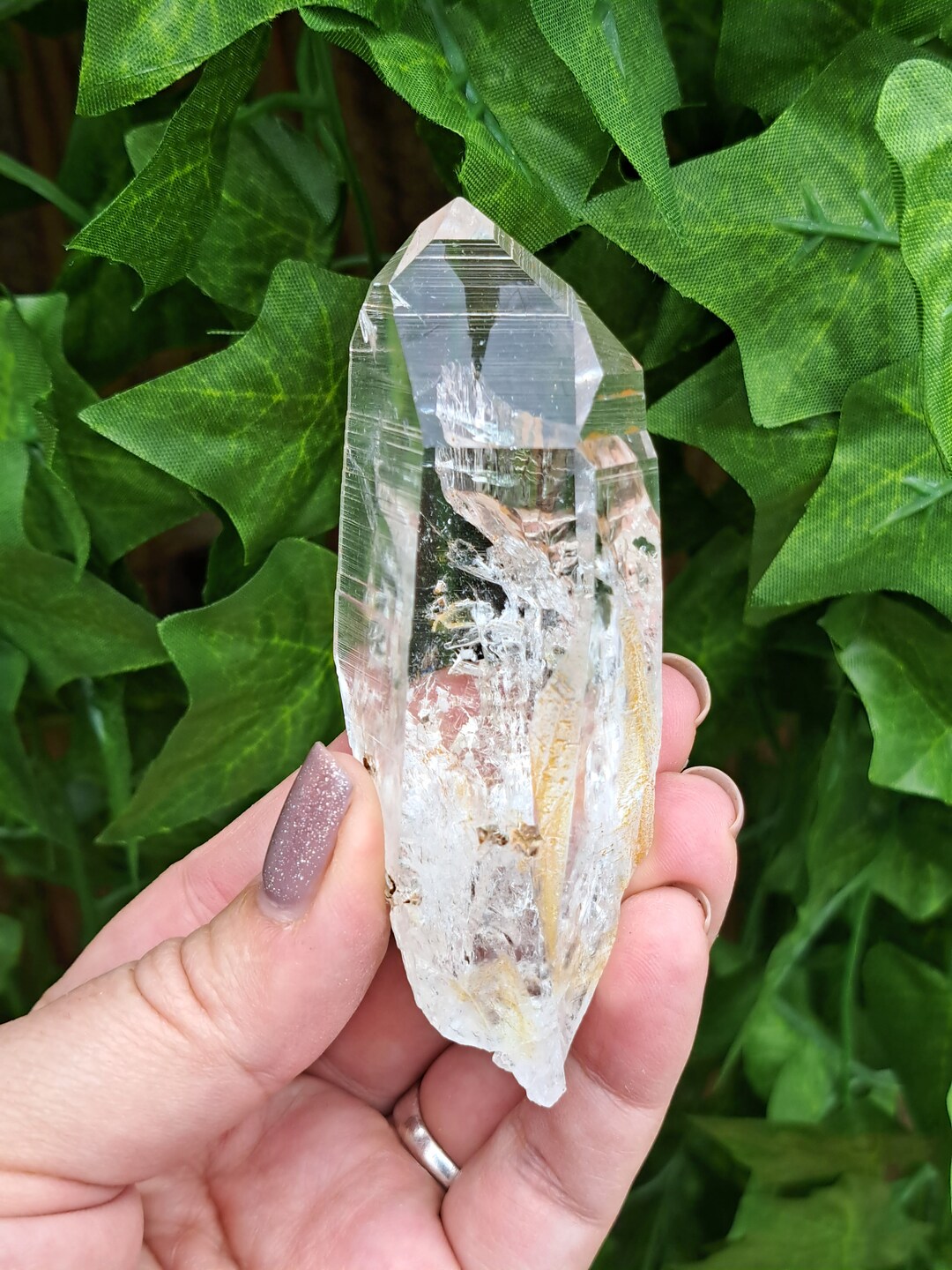 3.08 Oz Colombian Quartz Crystal Point. Water Clear Quartz - Etsy