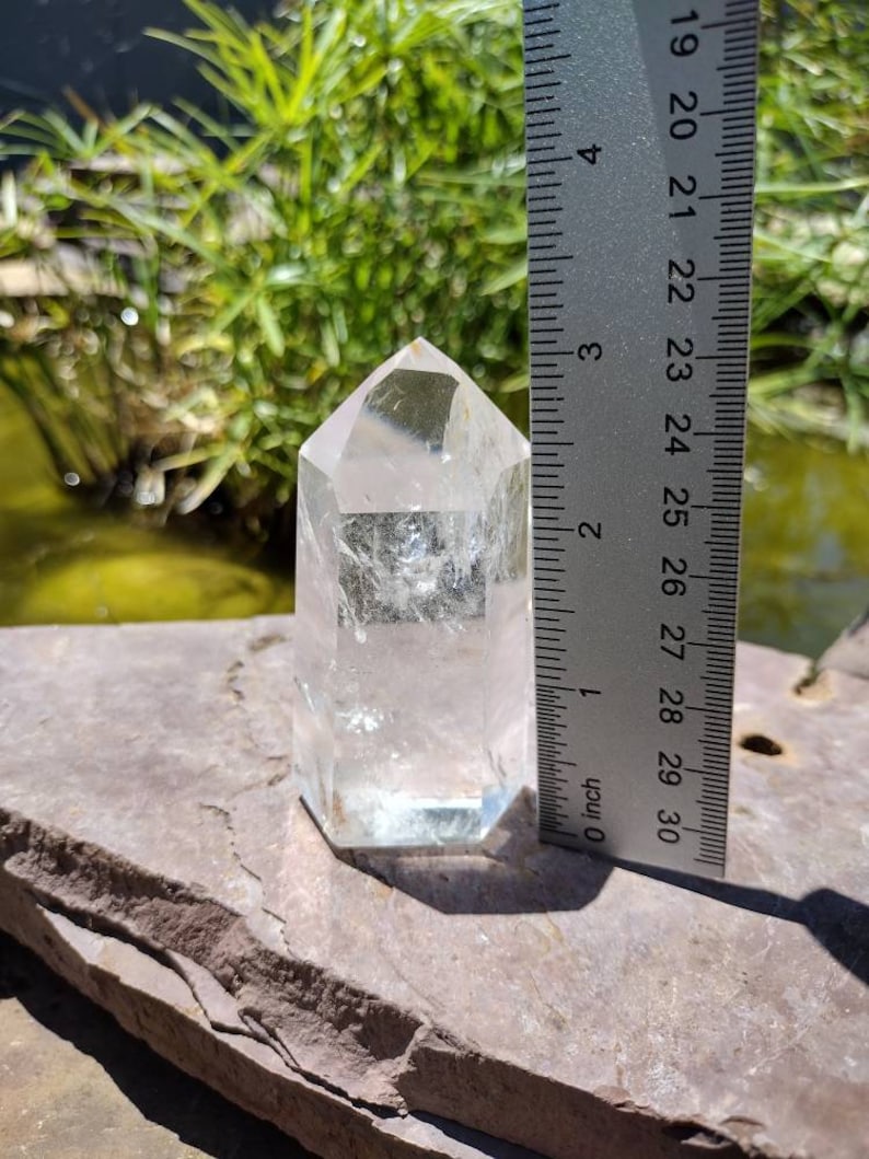 4.85 Oz Clear Polished Quartz Crystal Point With Flat Cut - Etsy