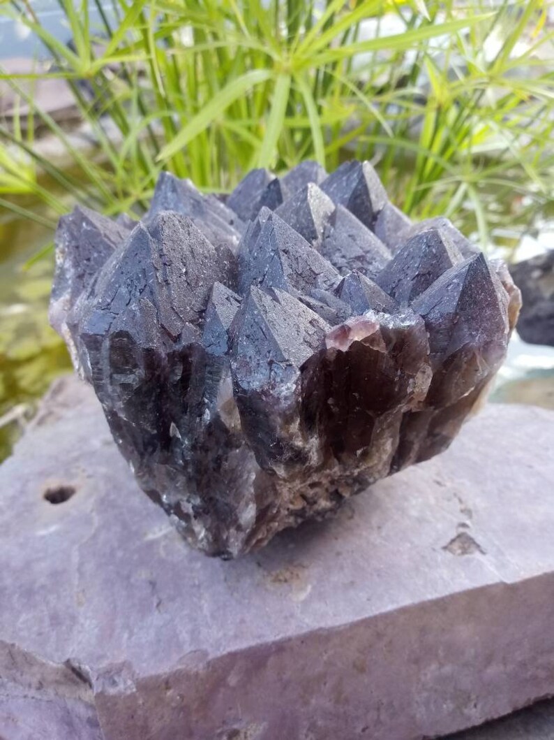 Fire Amethyst Crystal Cluster. Red Amethyst Mixed Crystal. | Etsy