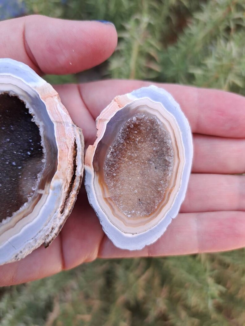 2.9 Oz. Geode Cut in Half. Geode Pair. Polished Geode With - Etsy