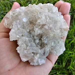10.1 Oz. Apophyllite Crystal Cluster With Stilbite. Zeolite Specimen ...