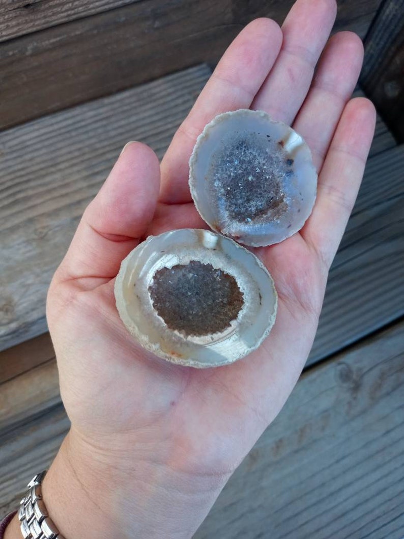 2.63 Oz. Geode Cut in Half. Geode Pair. Polished Geode With - Etsy
