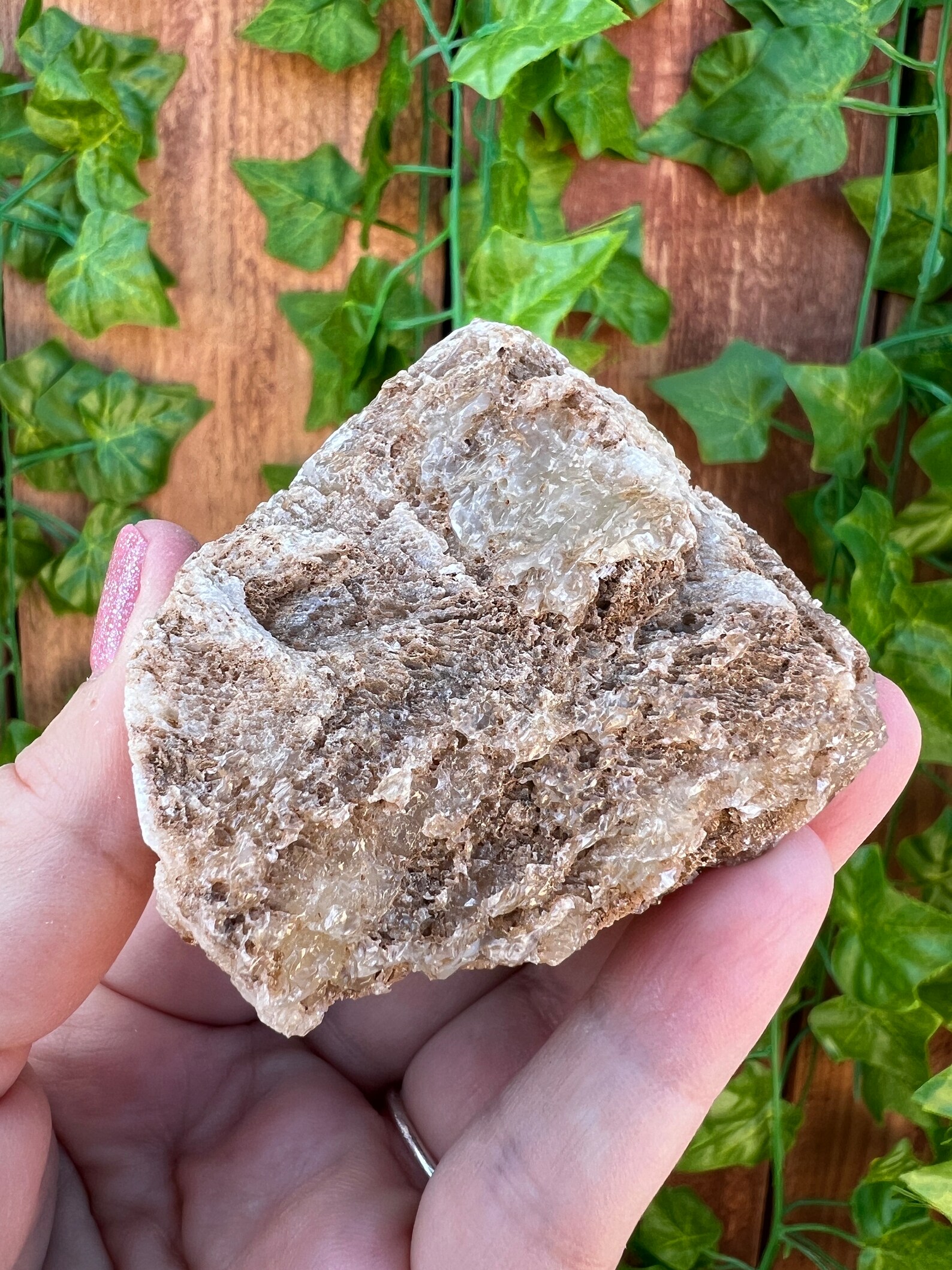7.55 Oz. Large Golden Calcite From Erich Region Morocco. Dogtooth ...