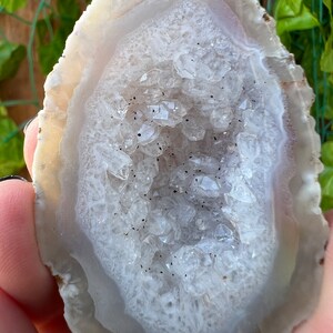 4.37 Oz. Geode Cut in Half. Geode Pair. Polished Geode With Quartz ...