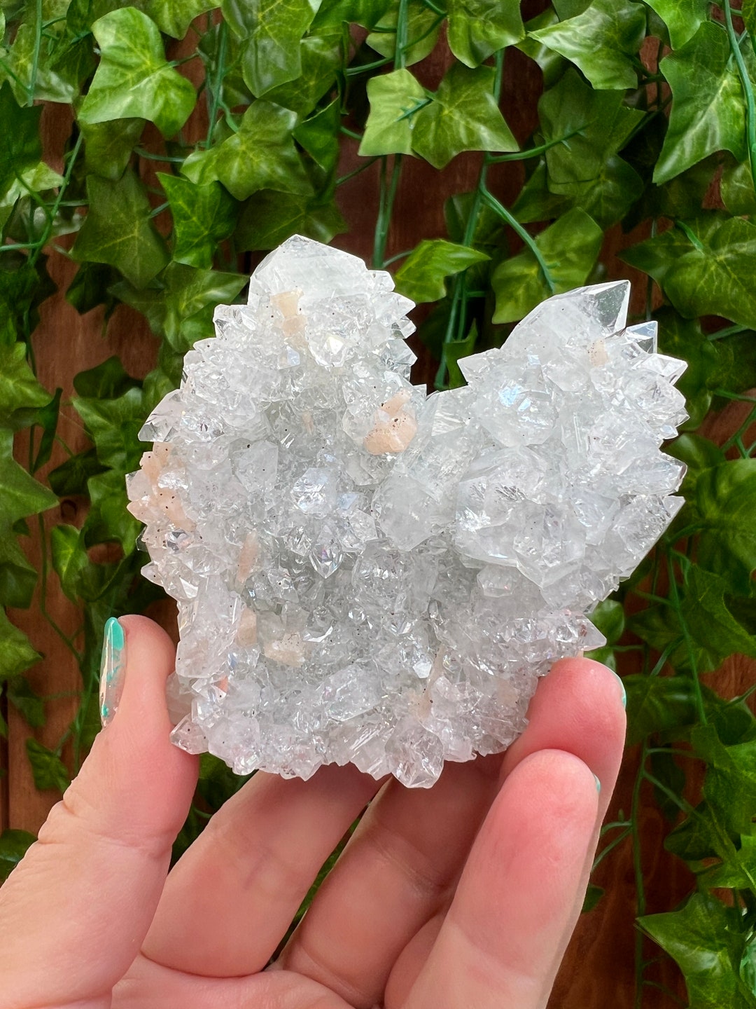 5.33 Oz. AA Grade Apophyllite Clear Crystal Cluster Stalactite From ...