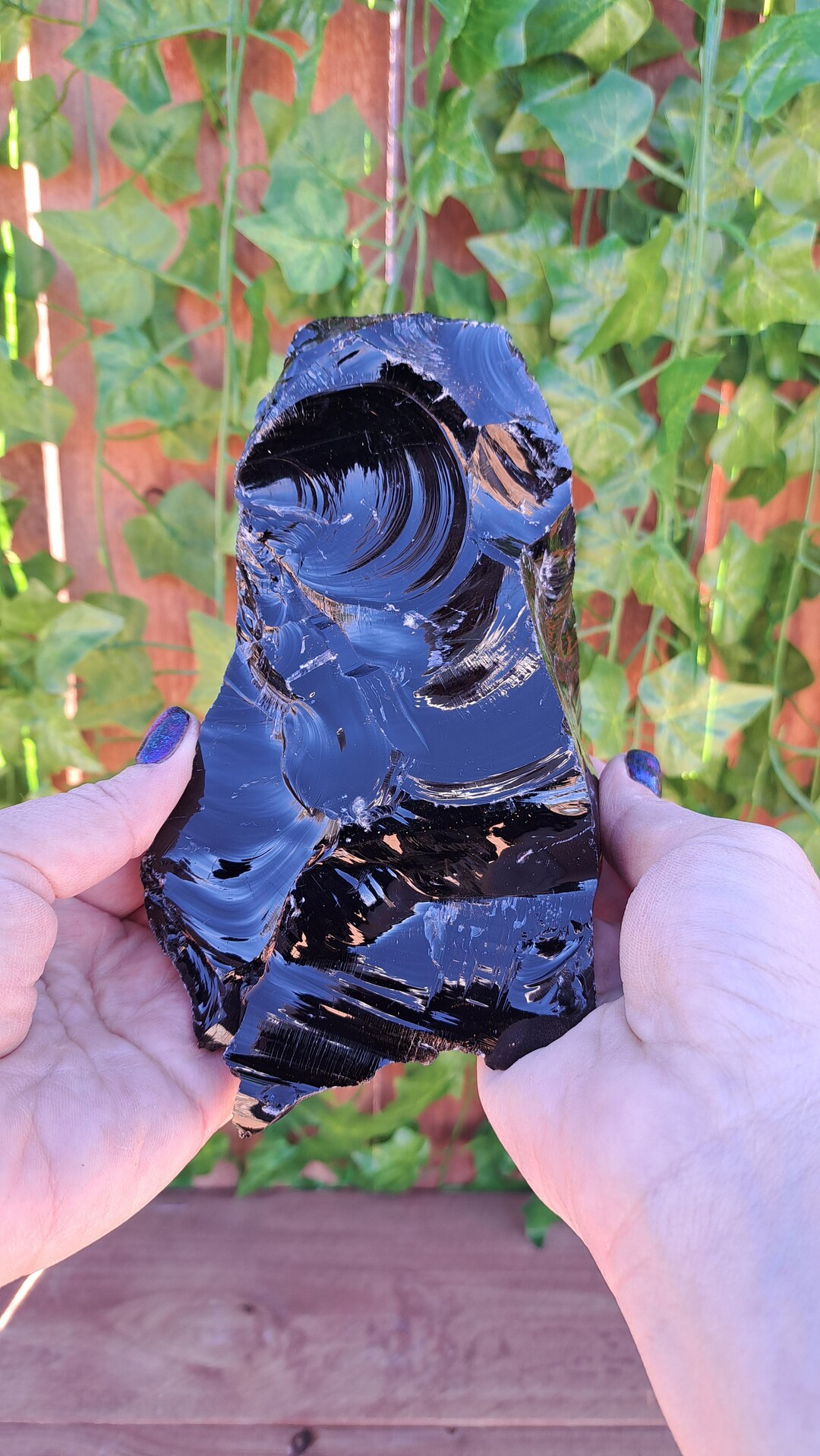 1.88 Lb Large Black Obsidian Crystal. Natural Raw Obsidian. Lava Glass ...