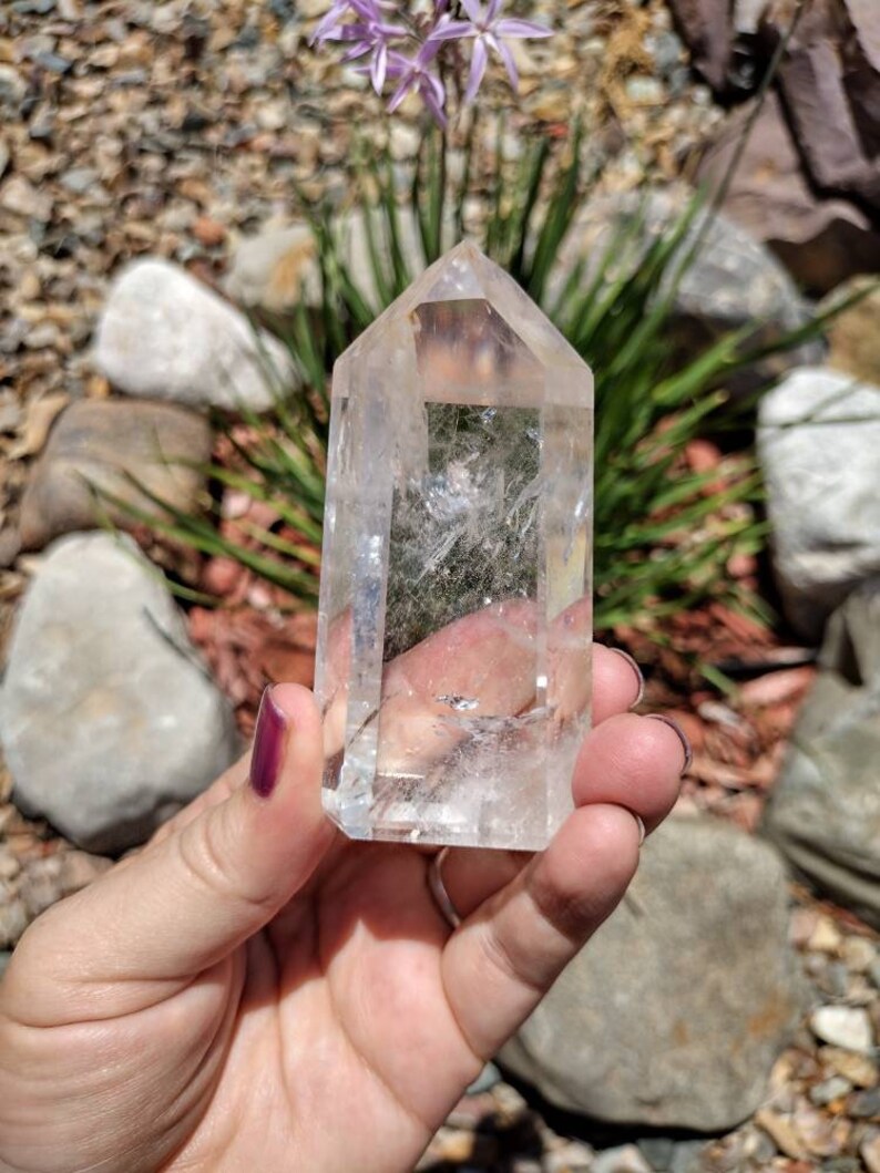 4.85 Oz Clear Polished Quartz Crystal Point With Flat Cut - Etsy