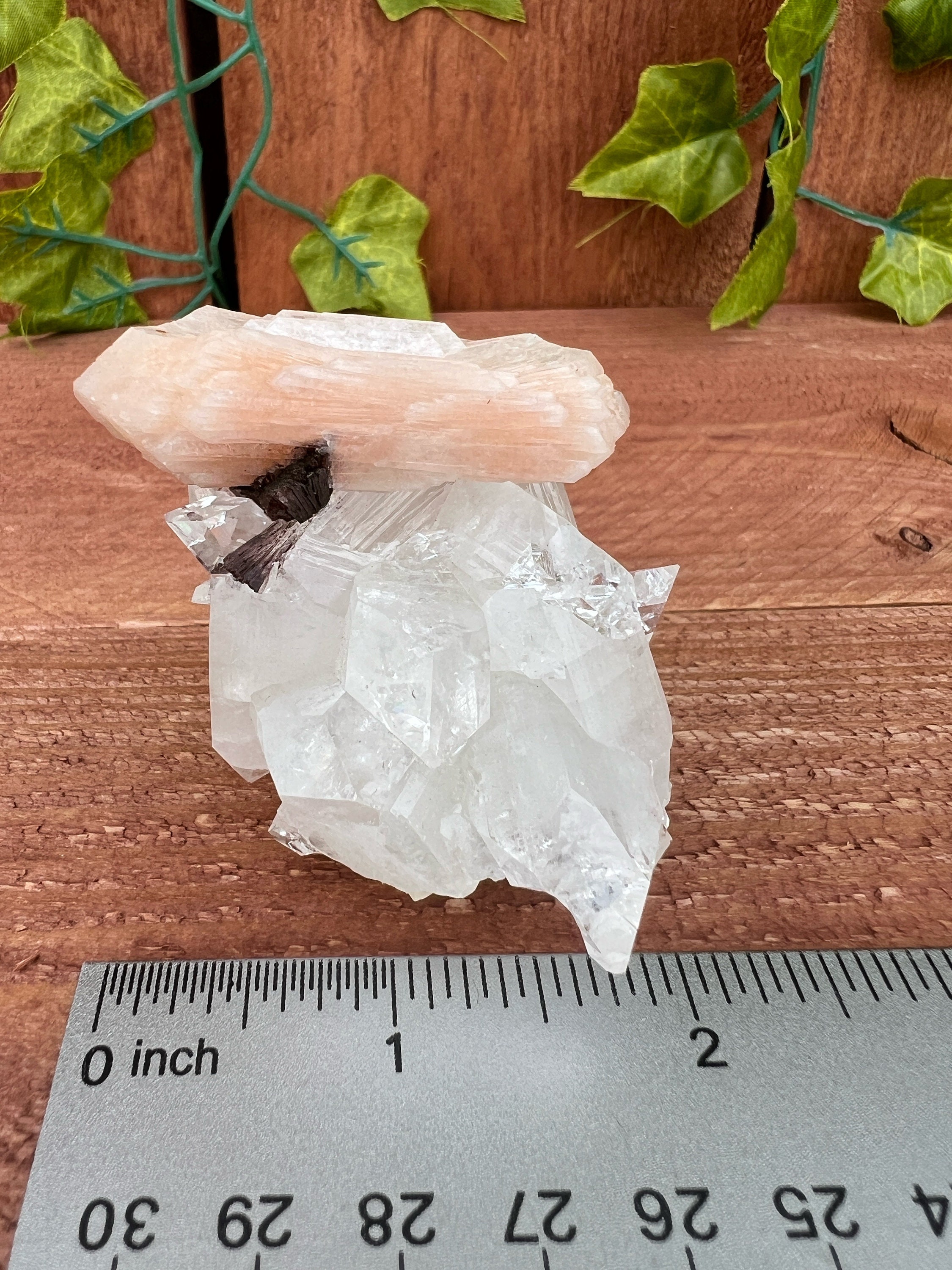 3.81 Oz. AA Grade Apophyllite Crystal Cluster Stalactite With Stilbite ...