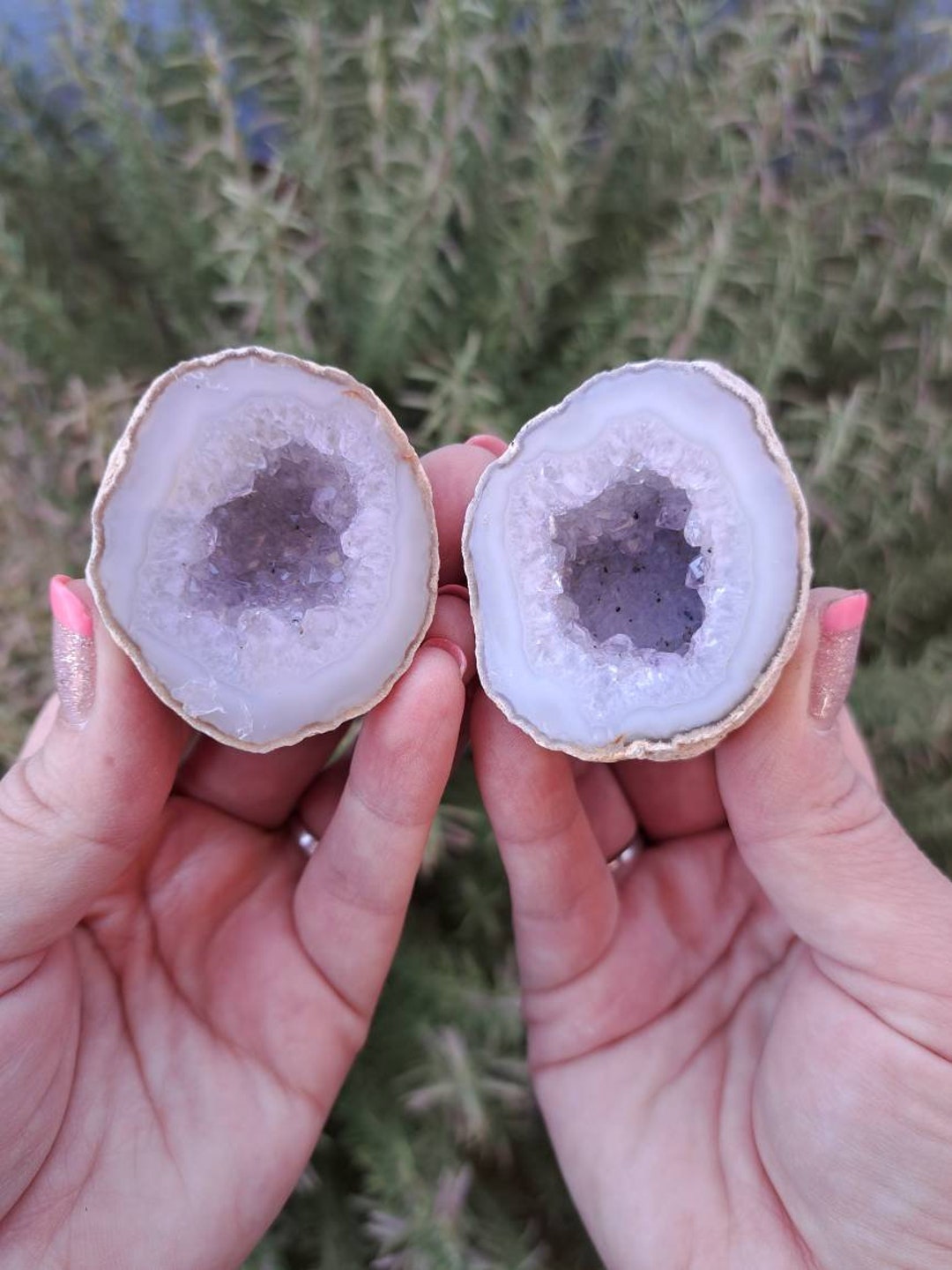 4.56 Oz Geode Cut in Half. Geode Pair. Polished Geode With - Etsy