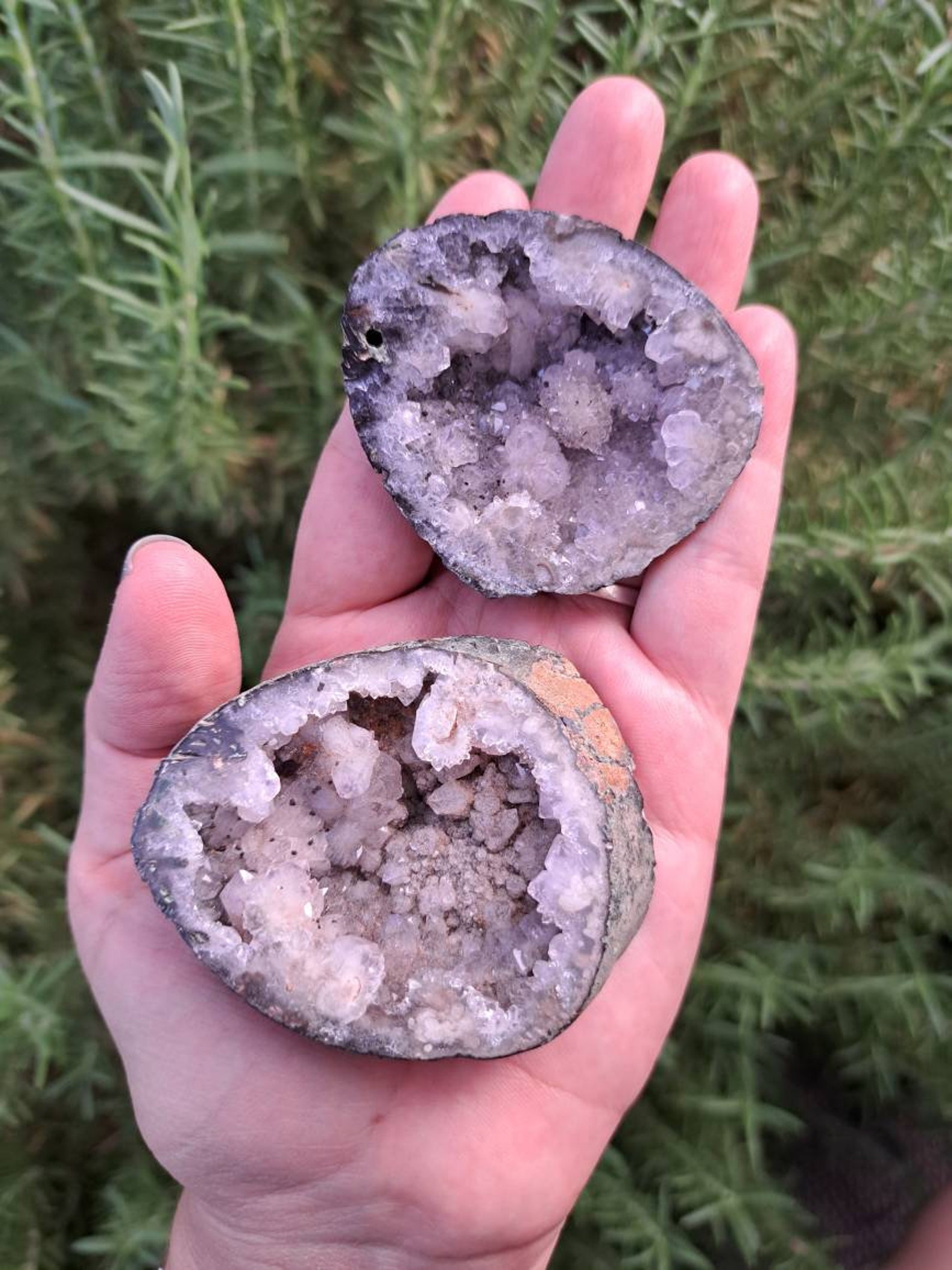 3.35 Oz. Geode Cut in Half. Geode Pair. Polished Geode With - Etsy