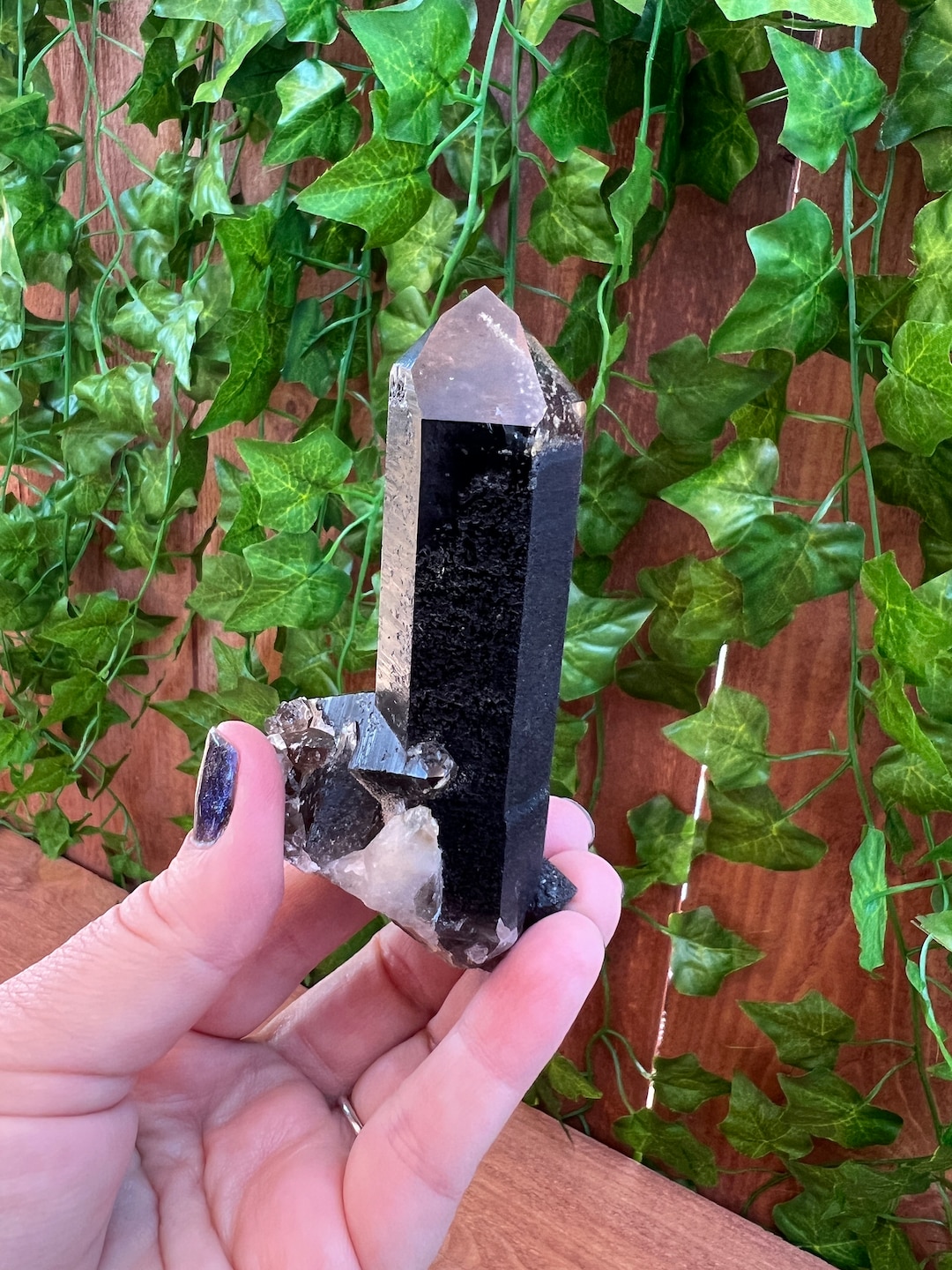 4.34 Oz Clear Capped Smoky Point From Foster Hallman Mine, Hallelujah ...