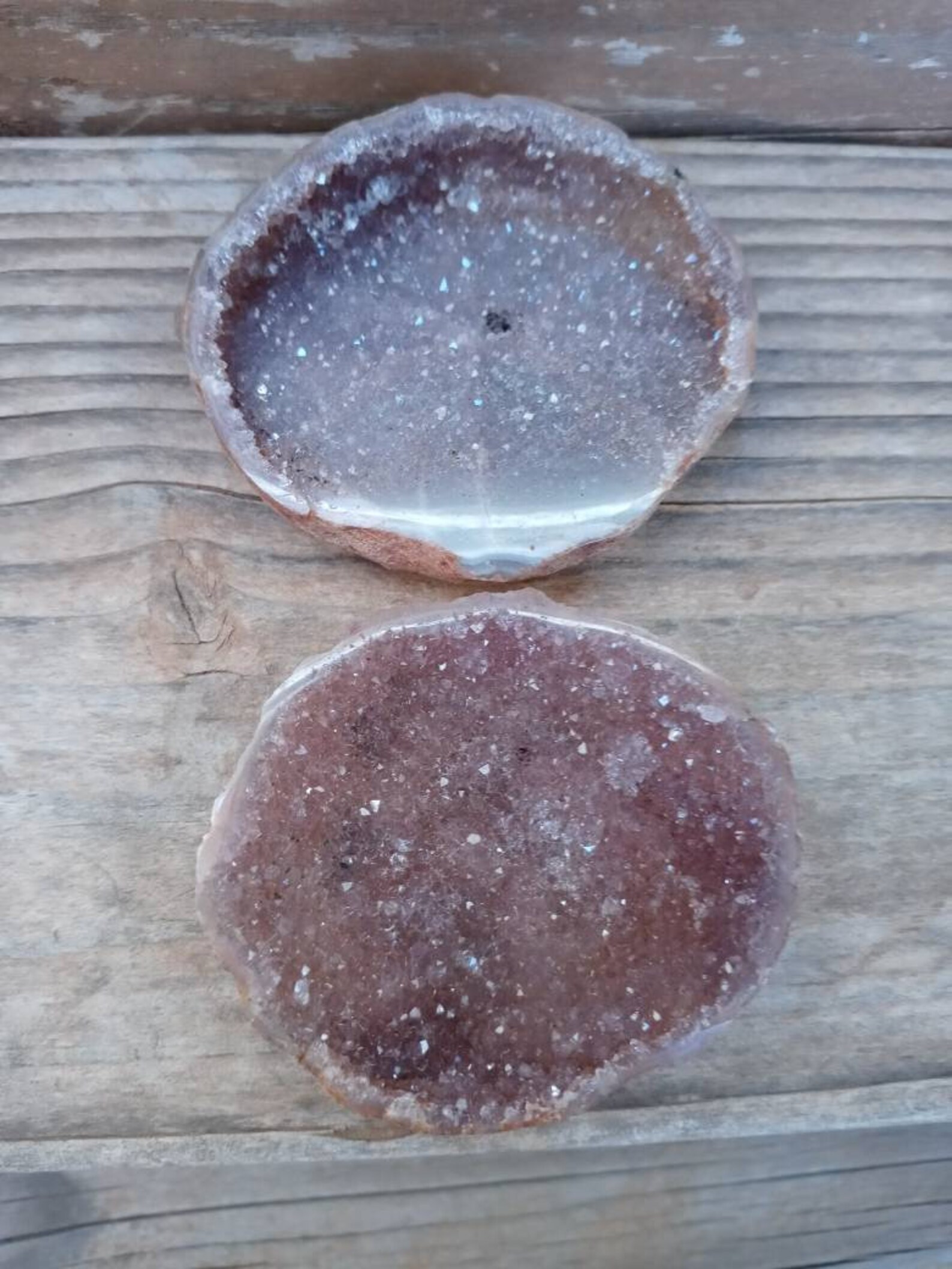 3.96 Oz. Geode Cut in Half. Geode Pair. Polished Geode With | Etsy
