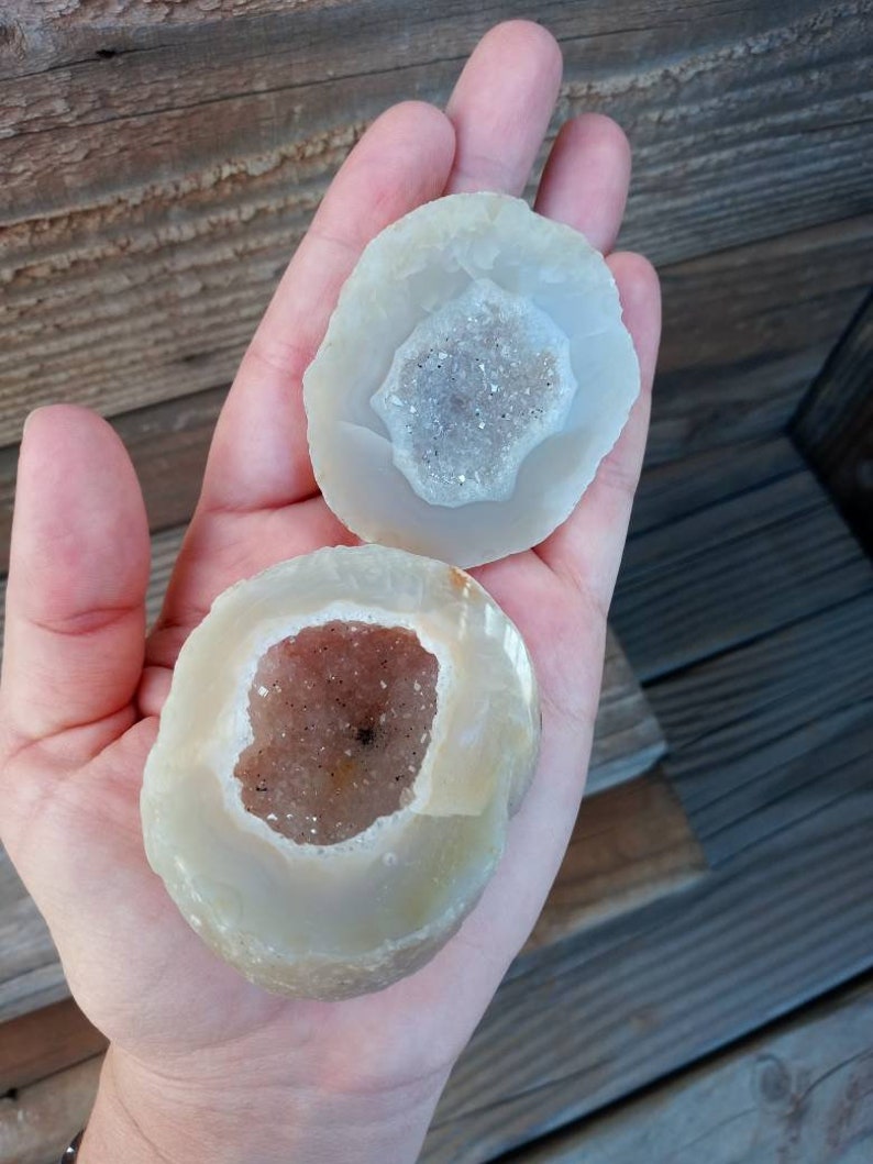 4.68 Oz. Geode Cut in Half. Geode Pair. Polished Geode With - Etsy