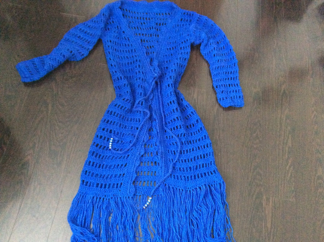 Royal Blue Cardigan - Etsy