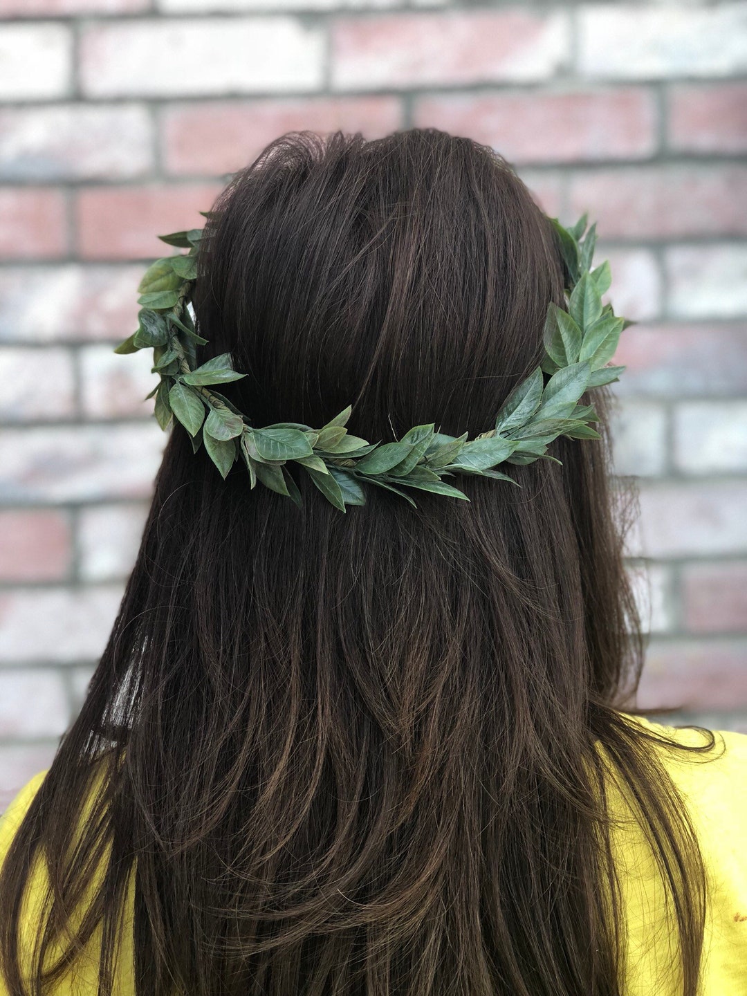 Ruscus Greenery Flower Crown, Bridal Wedding Headpiece - Etsy