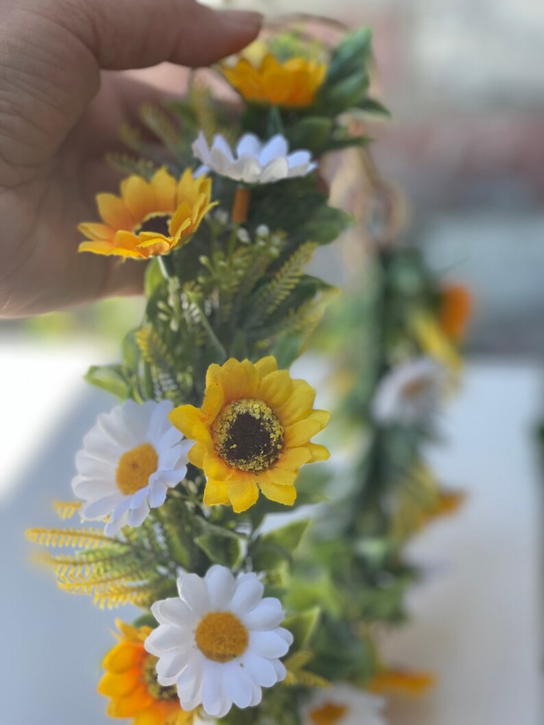 Daisy Flower Crown, Sunflower Crown - Etsy