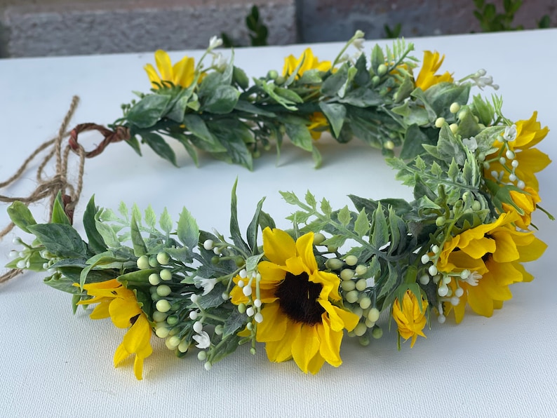 Sunflower Crown - Etsy
