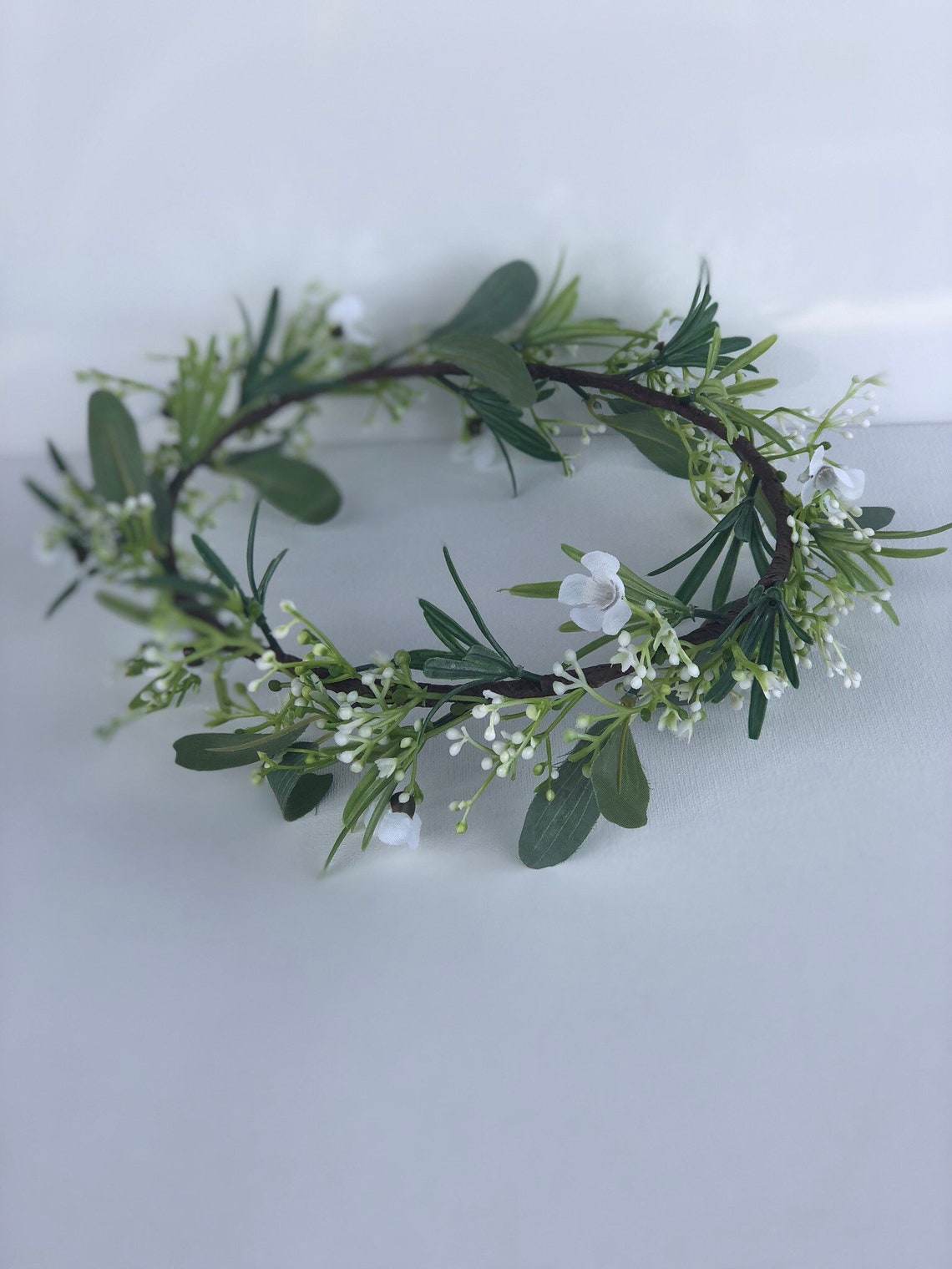 Babys Breath Greenery Crown - Etsy