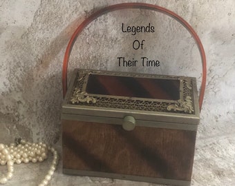 Vintage Tyrolean, NY Lucite Filigree Handbag Purse - Etsy