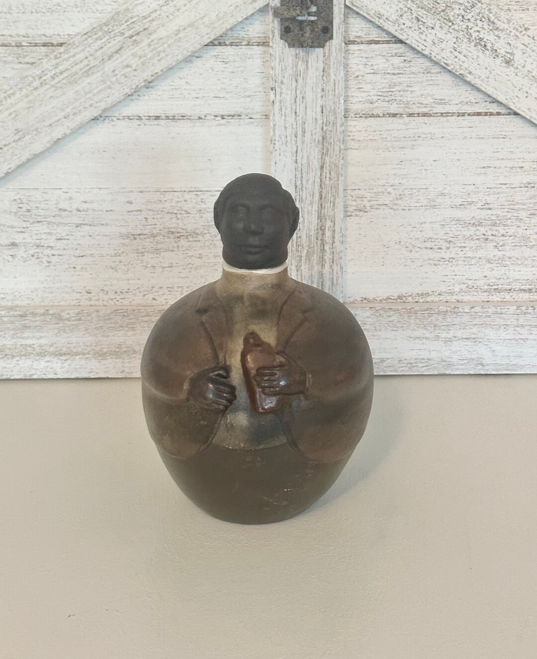 Mid Century Ceramic Liquor Decanter: Man With Flask - Etsy