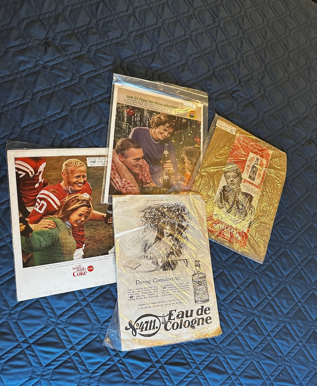 Coke Ads, Vintage Coca Cola Magazine Ads From 1928-1965, Set of 4 ...