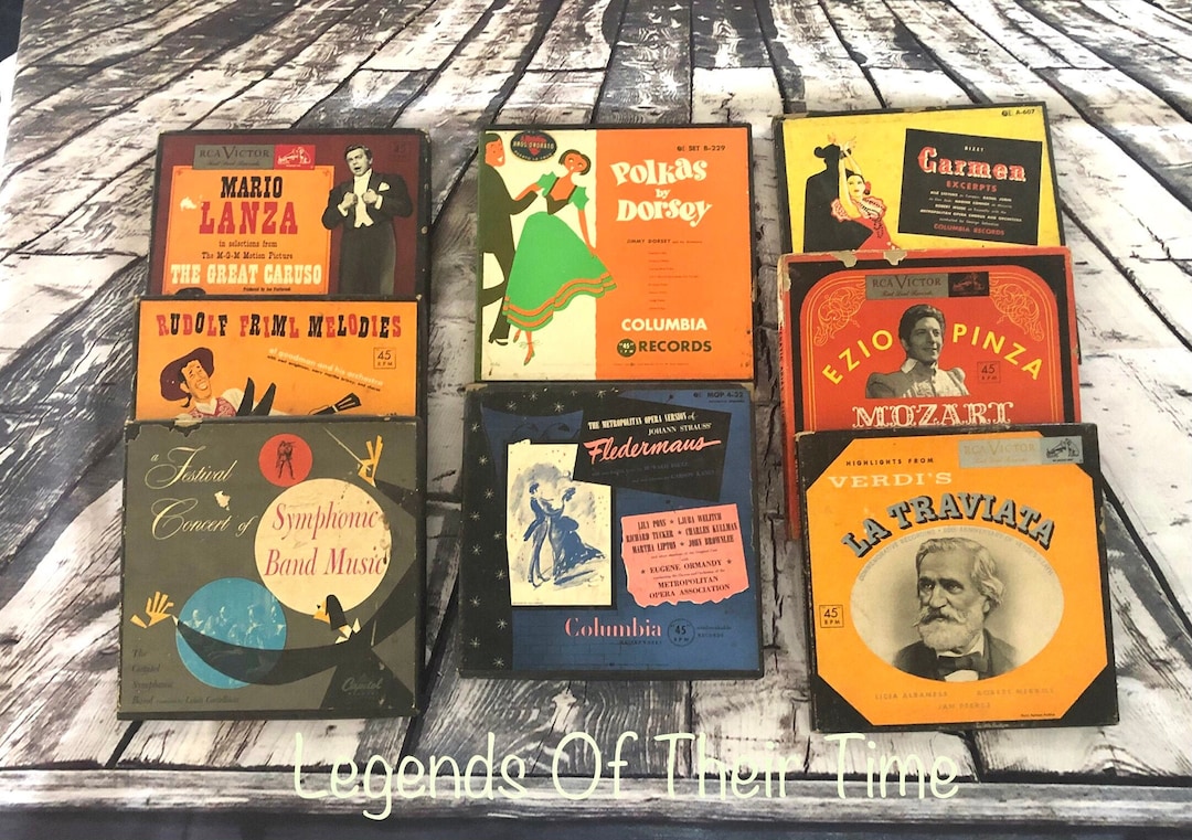 Vintage Opera 45 RPM Musicals and Operas Boxed Sets, RCA Records ...