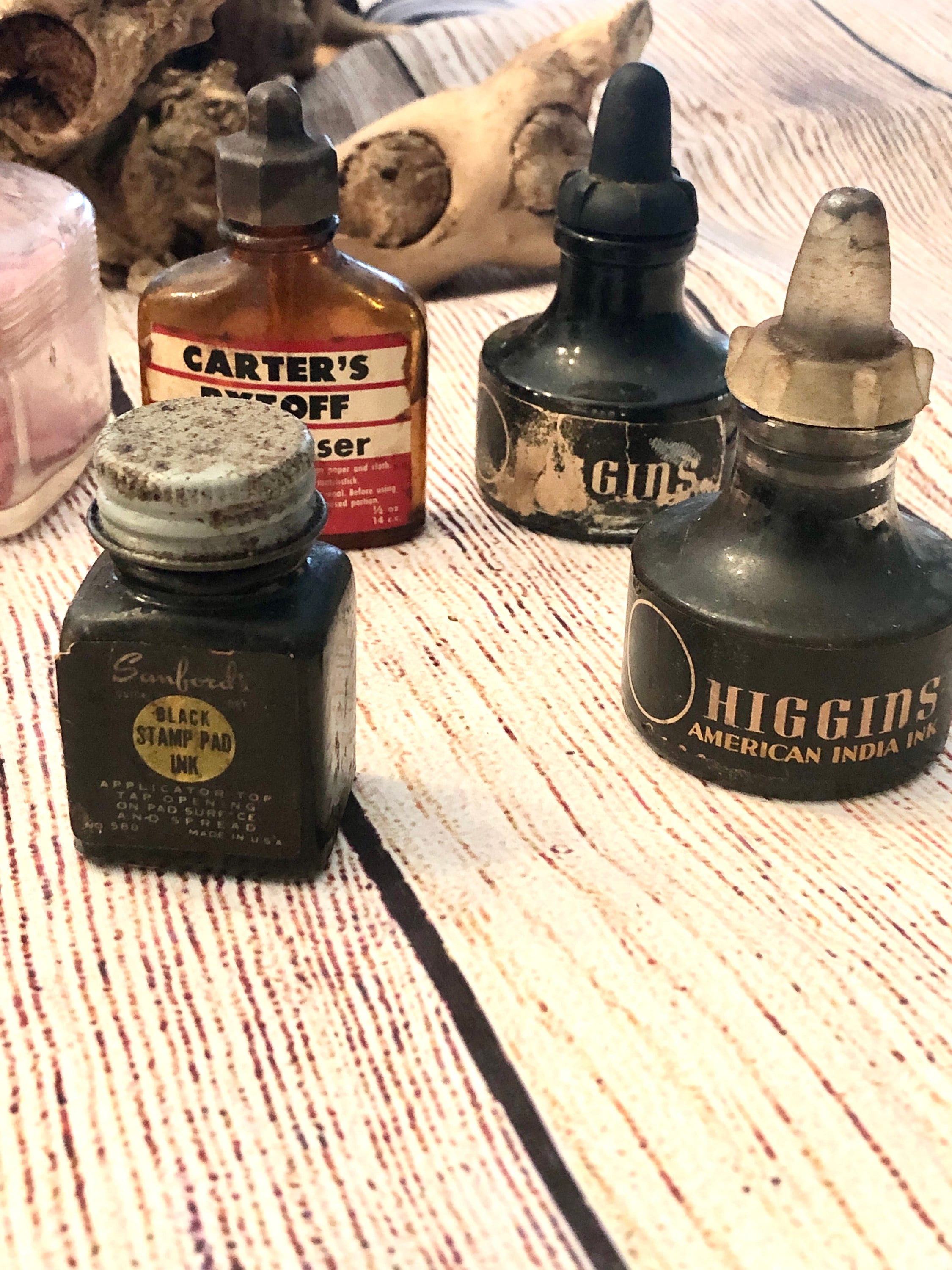 Vintage Ink Bottles Sanford's No.588 Black Stamp Pad Ink - Etsy