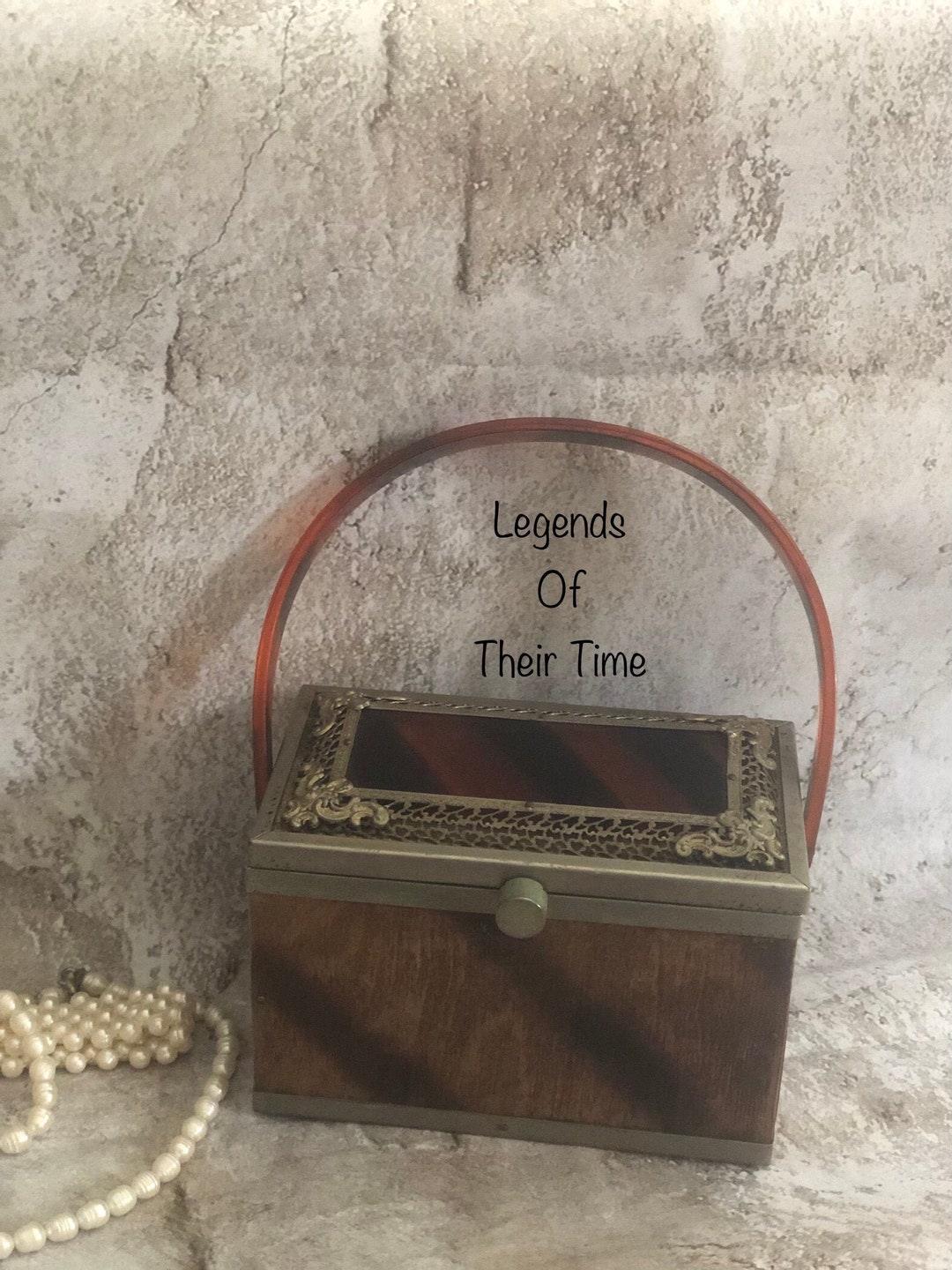 Vintage Tyrolean NY Lucite Box Handbag 1950's Translucent - Etsy