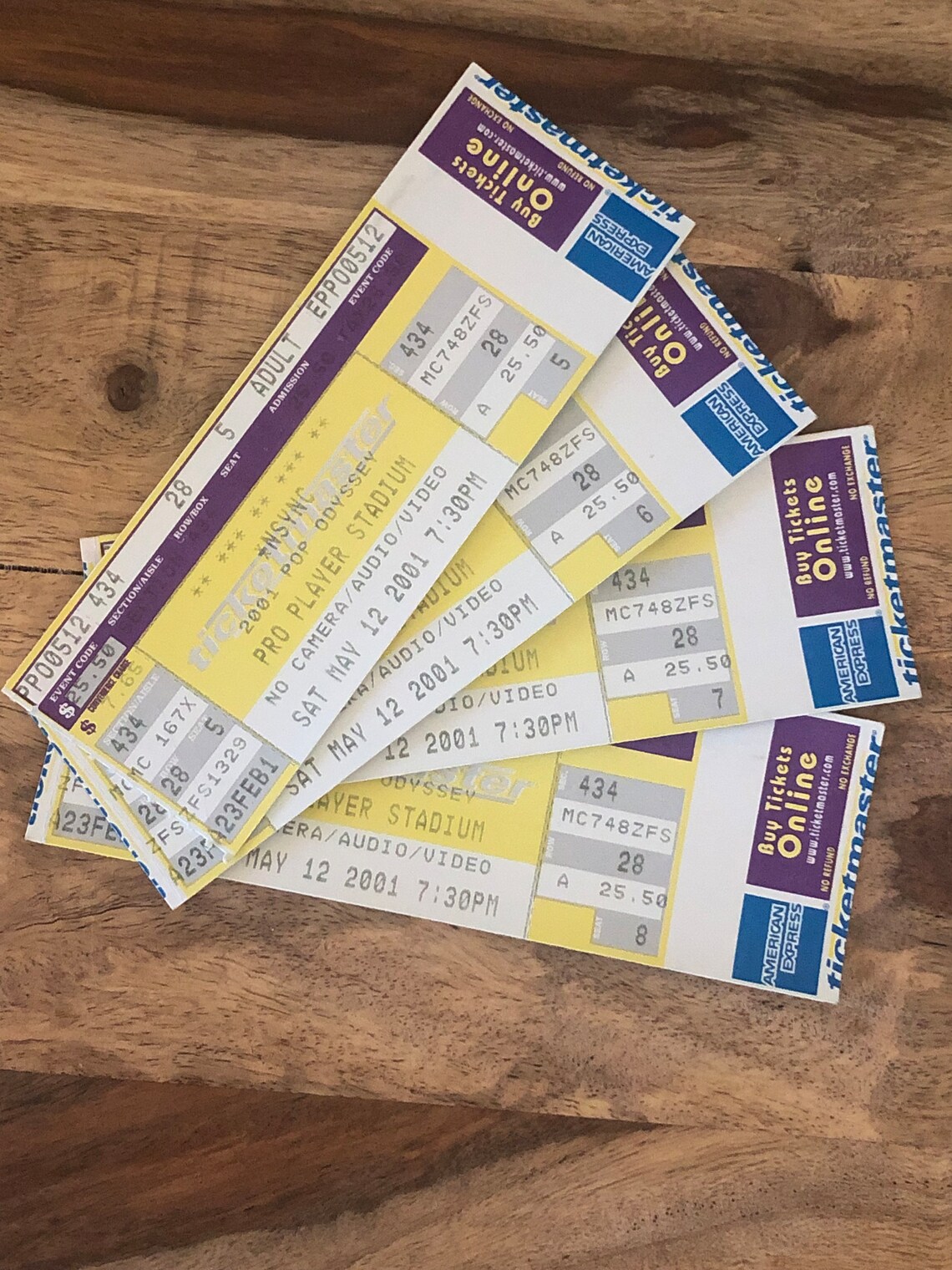 Vintage Concert Ticket Subs NSYNC POP ODYSSEY 2001 Miami - Etsy