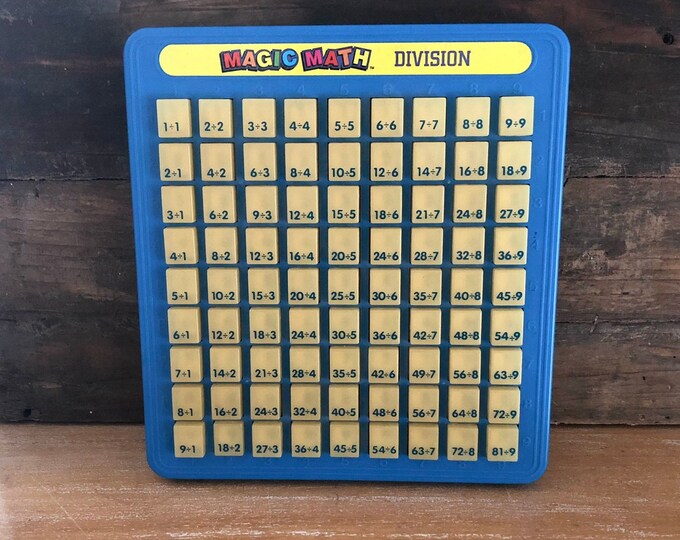Vintage Magic Math Division by Lanard Toys Ltd. - 90's Toys, Party Game ...