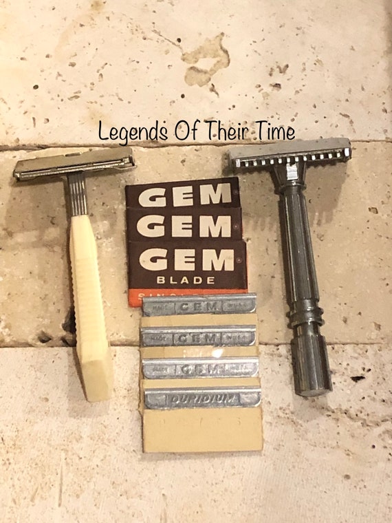 Vintage GEM Razors Set of 2 One Micromatic and One Flip Top - Etsy