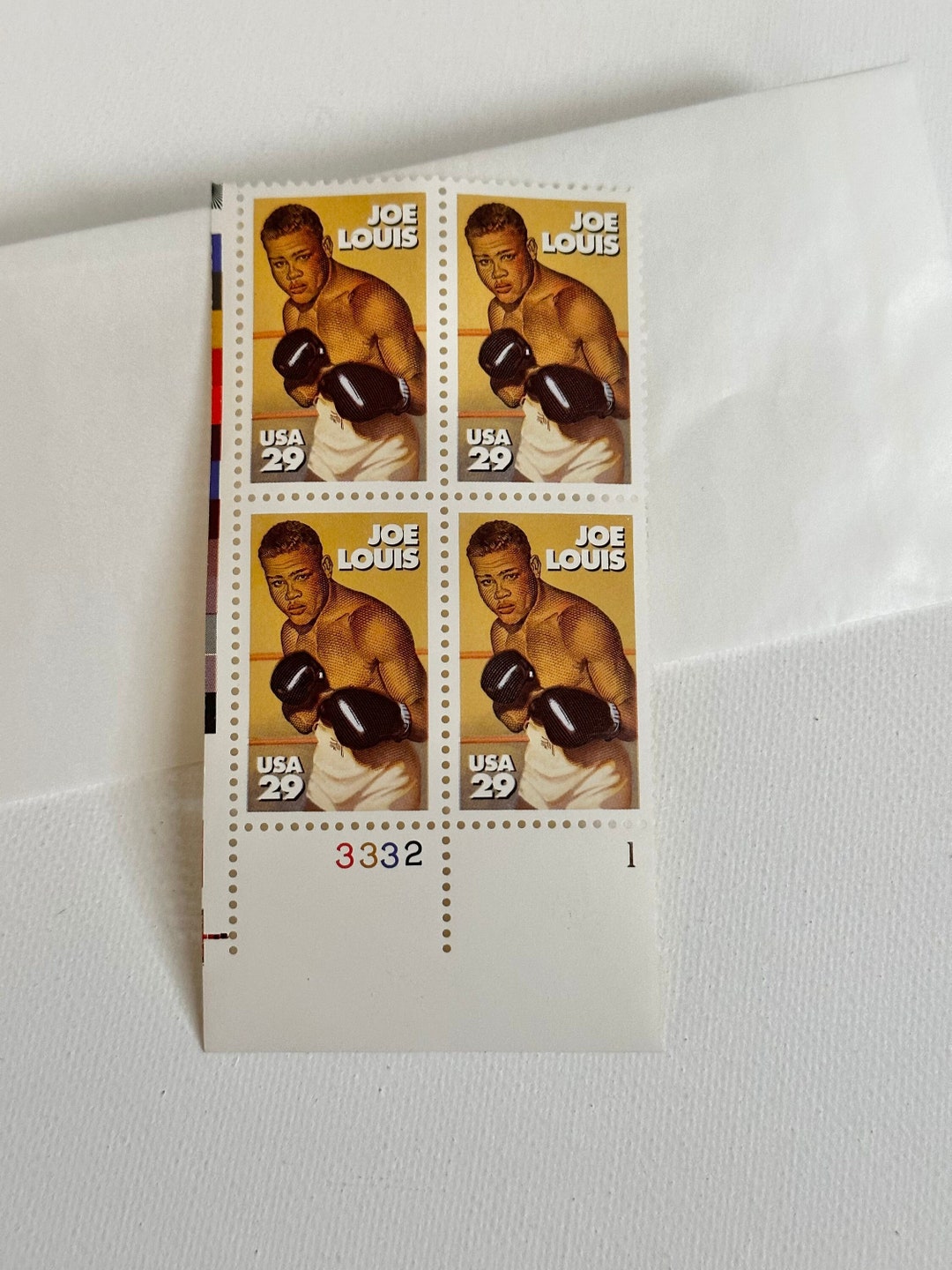 Joe Louis USPS Block of Four, 29 Cent Postage Stamps Scott #2766 ...