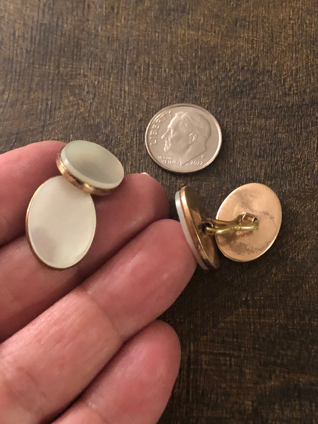 Antique Cufflinks Edwardian Park Bros. & Rogers Double Sided Chain Link ...