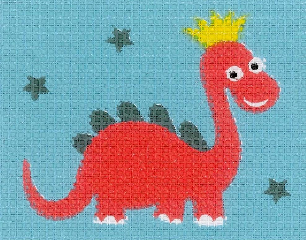 DIY Vervaco I Stitch Dinosaur Kids Needlepoint Beginner - Etsy