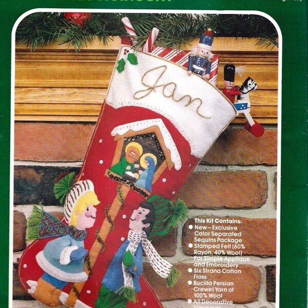 Bucilla Stocking Kit - Etsy
