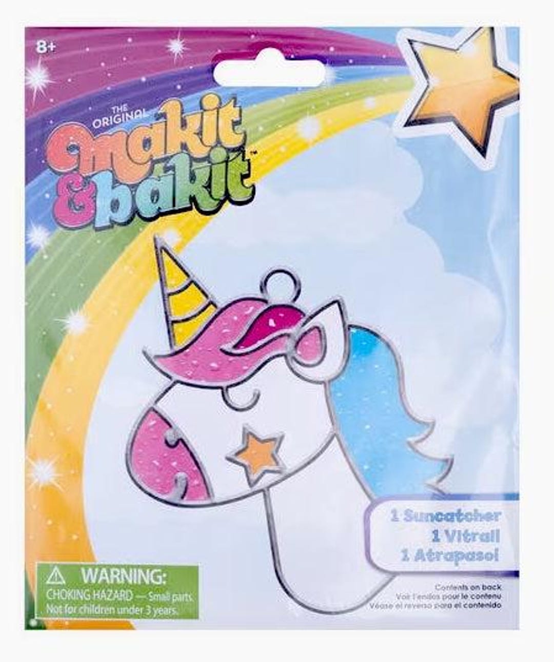 DIY Makit & Bakit Unicorn Head Stained Glass Kids Suncatcher Kit - Etsy