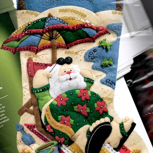 Bucilla Irish Santa 18 Felt Christmas Stocking Kit - Etsy Bucilla Irish Santa 18 Felt Christmas Stocking Kit - Etsy