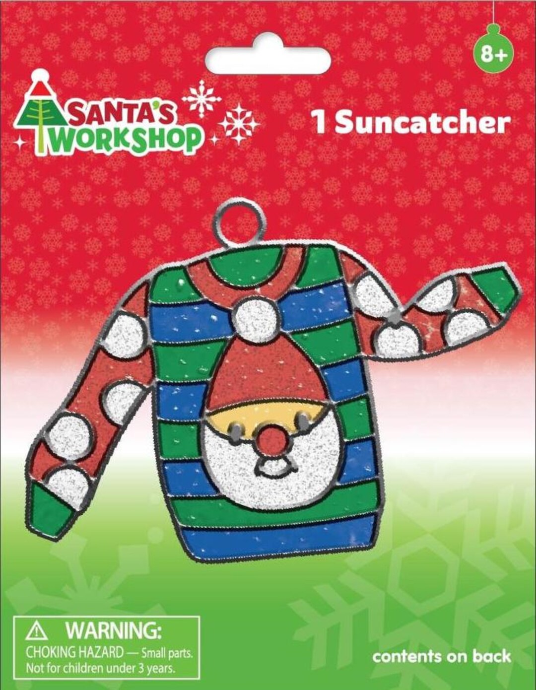 DIY Colorbok Ugly Sweater Christmas Holiday Suncatcher Kit Kids Craft ...
