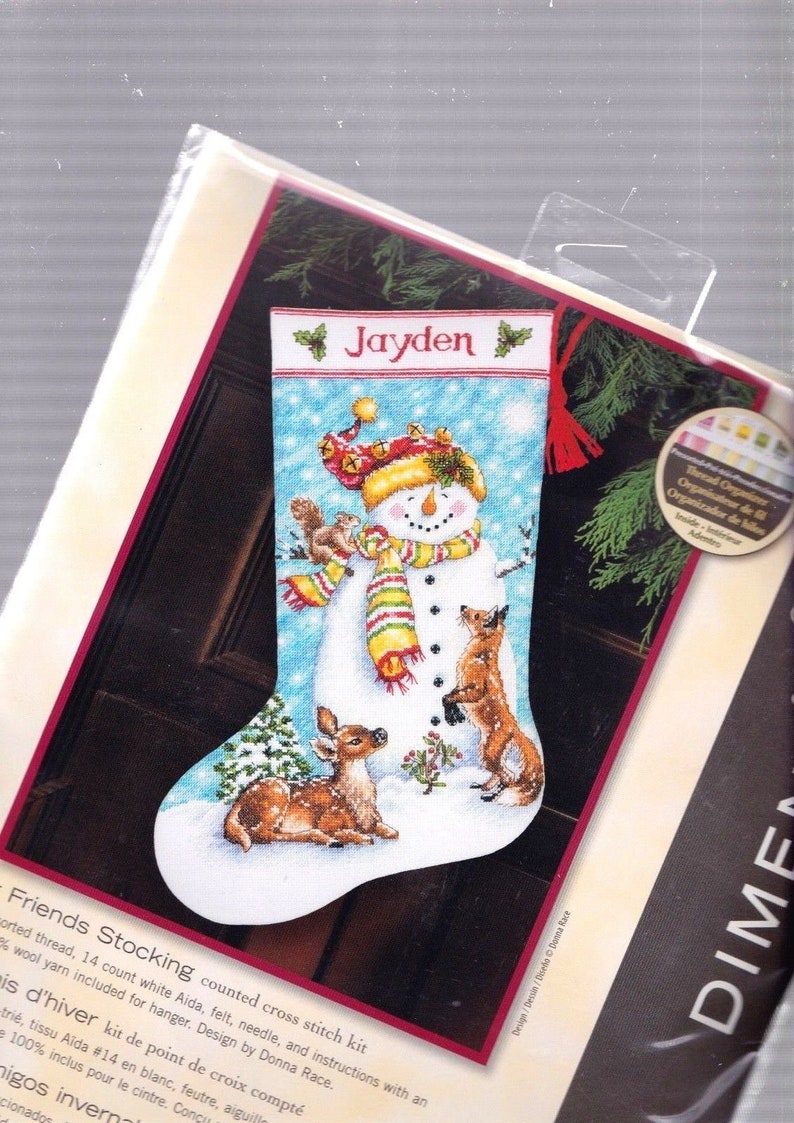 Dimensions Stocking Snowman Friends Cross Stitch Kit dimensions-stocking-snowman-friends-cross-stitch-kit