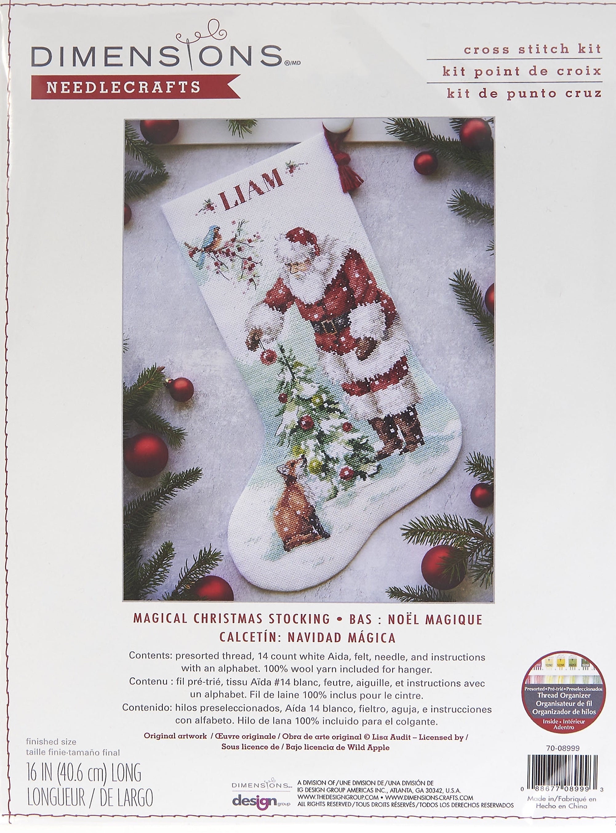 DIY Dimensions Magical Christmas Santa Counted Cross Stitch - Etsy
