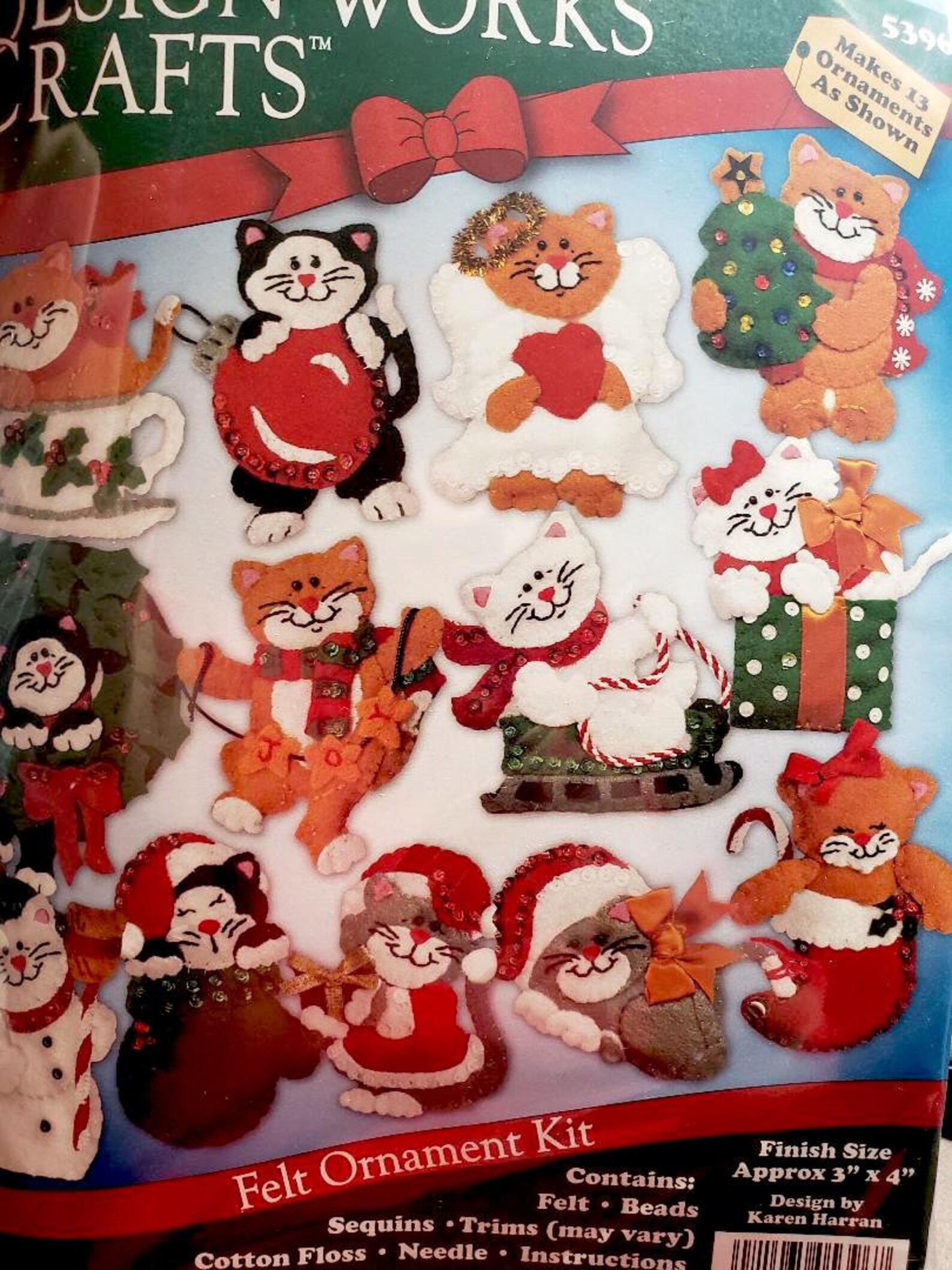 DIY Design Works Lots of Cats Kittens Christmas Tree Holiday | Etsy