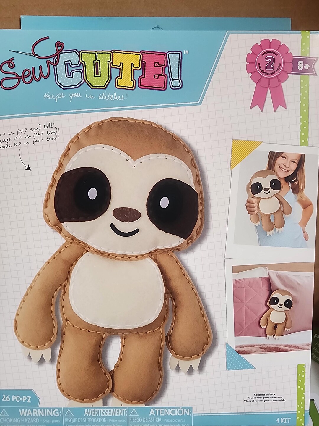 DIY Sew Cute Sloth Intermediate Felt Animal Kit School Craft Project - Etsy